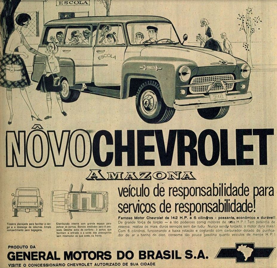 Chevrolet Amazona - 1962 - Propagandas Históricas | Propagandas Antigas