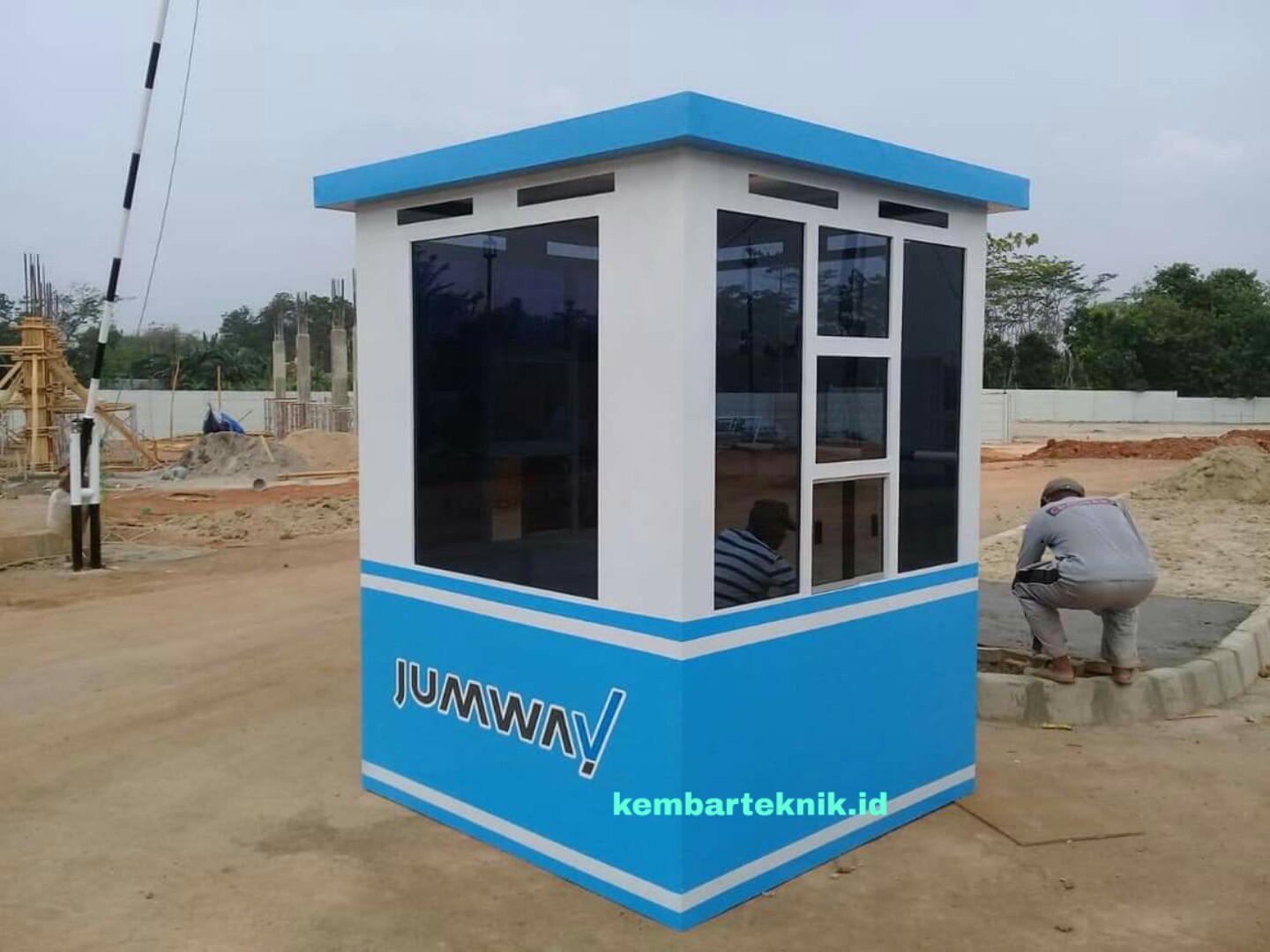 Pos Besi Minimalis - Desain Pos Satpam Besi Model Minimalis