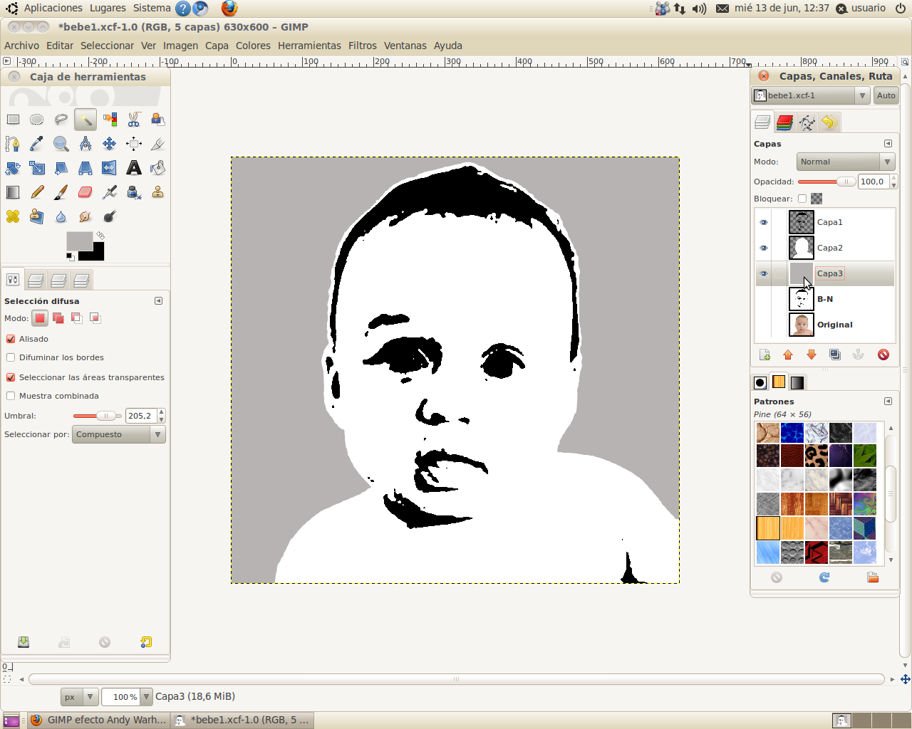 Tutoriales Gimp: Efecto Andy Warhol