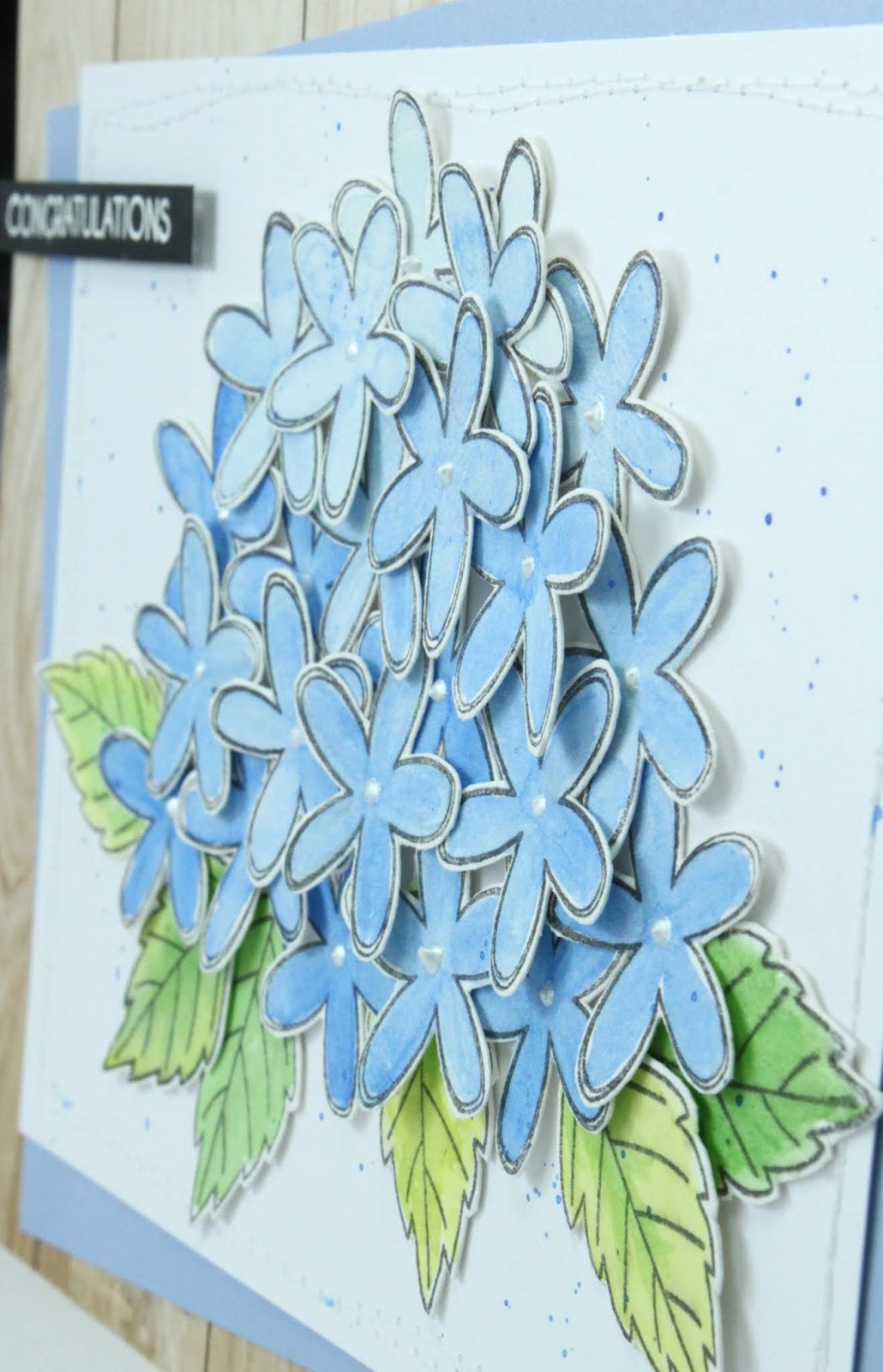 Karen's Creations: Hydrangea card
