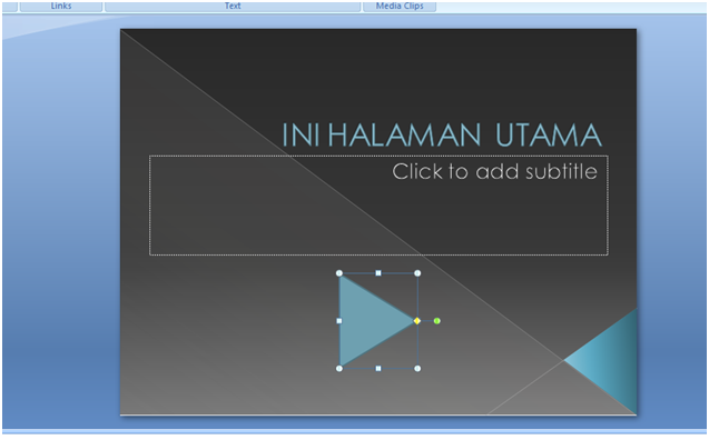 Nemure No King Hyperlink And Animation Pada Micrsoft Power Point