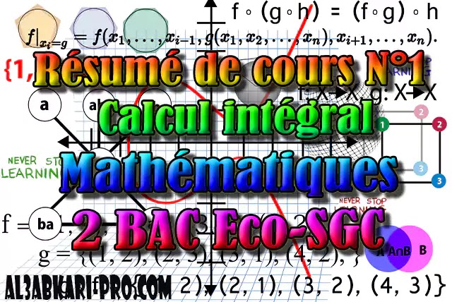 Résumé de cours N°1 Calcul intégral 2 Bac Sciences Économiques et Sciences de Gestion Comptable