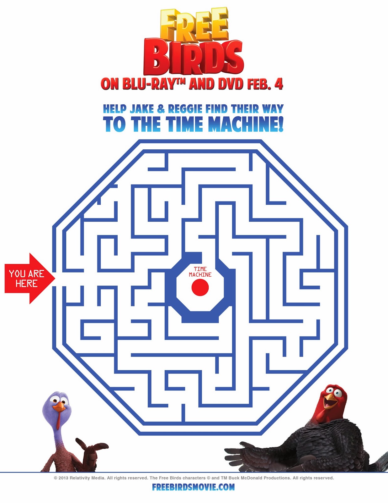 New Age Mama: Free Birds Blu-ray #Giveaway & Activity Sheets - # ...