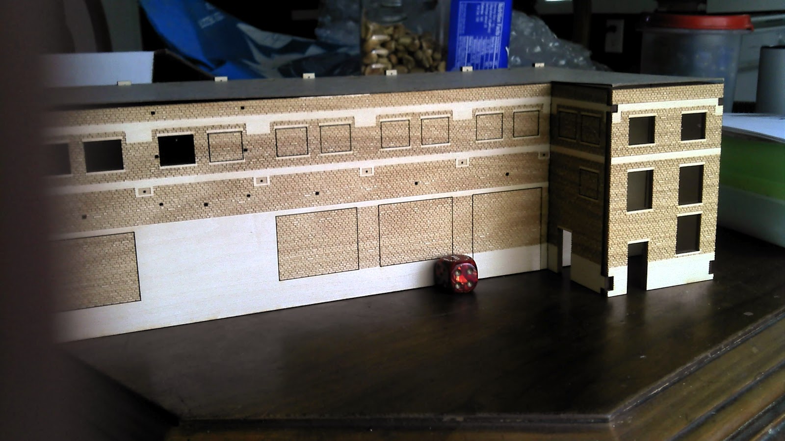 Wargames and Railroads: The Brick Freight House HO Scale - Test Fitting