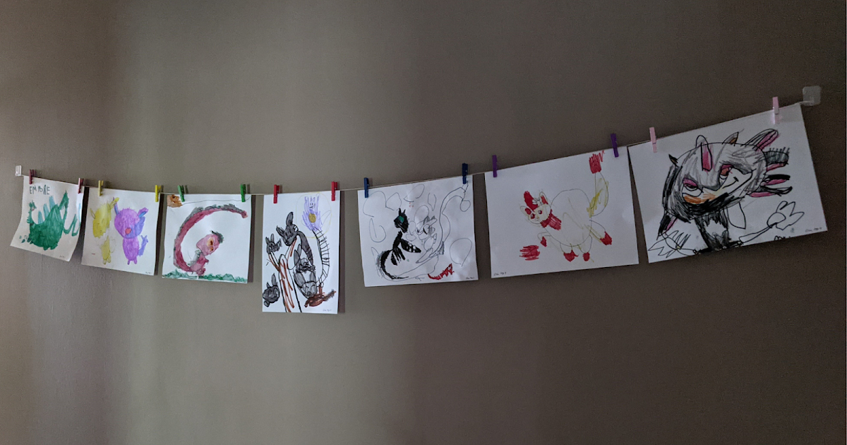 Easy and Cheap DIY Kids Interchangeable Art Display