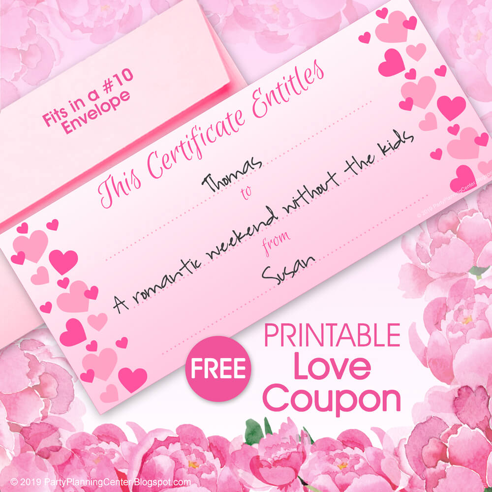 Pure Romance Gift Certificate Template
