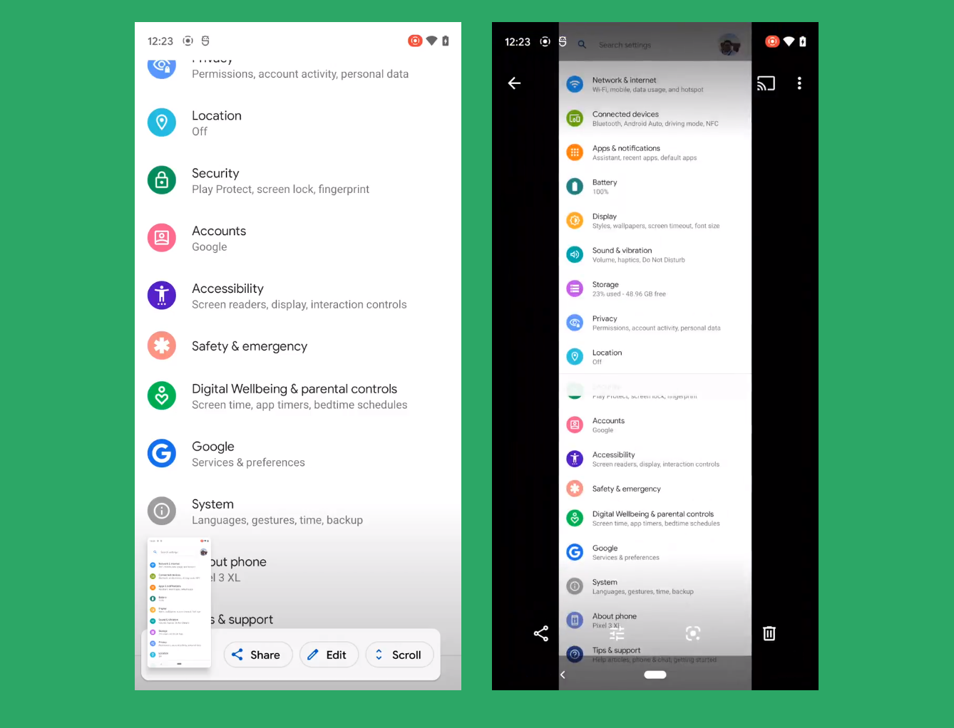 Google will finally be launching the overdue scrolling screenshot ...