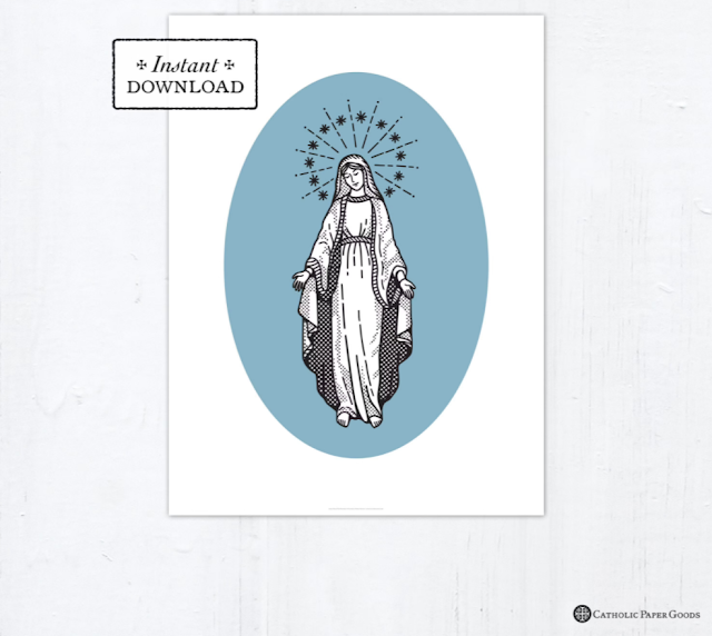 Look to Him and be Radiant: "Notes from Our Lady" Bulletin Board Set