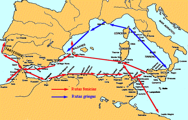 Los Fenicios en Occidente: Comercio lejano y colonización