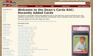 Baseball Card News by DeansCards.com: Dean's Cards Recently Added Cards ...
