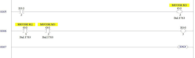 PLC Programming for 3 Motors control in Ladder logic