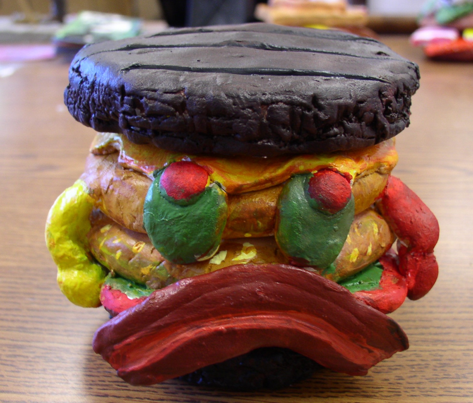 DMS ART: 6th Grade Clay Sandwich Boxes!