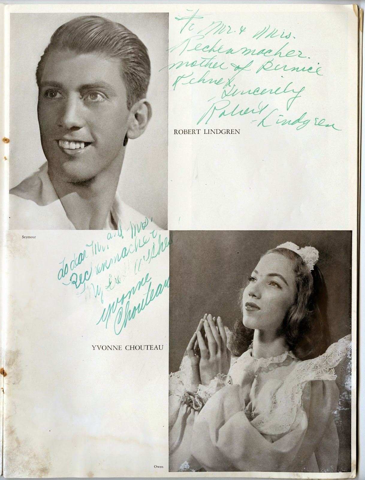 Ballets Russes Archive: Manuscript Spotlight: Signed Souvenir Programs