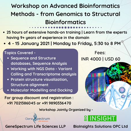 Advance Bioinformatics Workshop - From Genomics to Structural ...