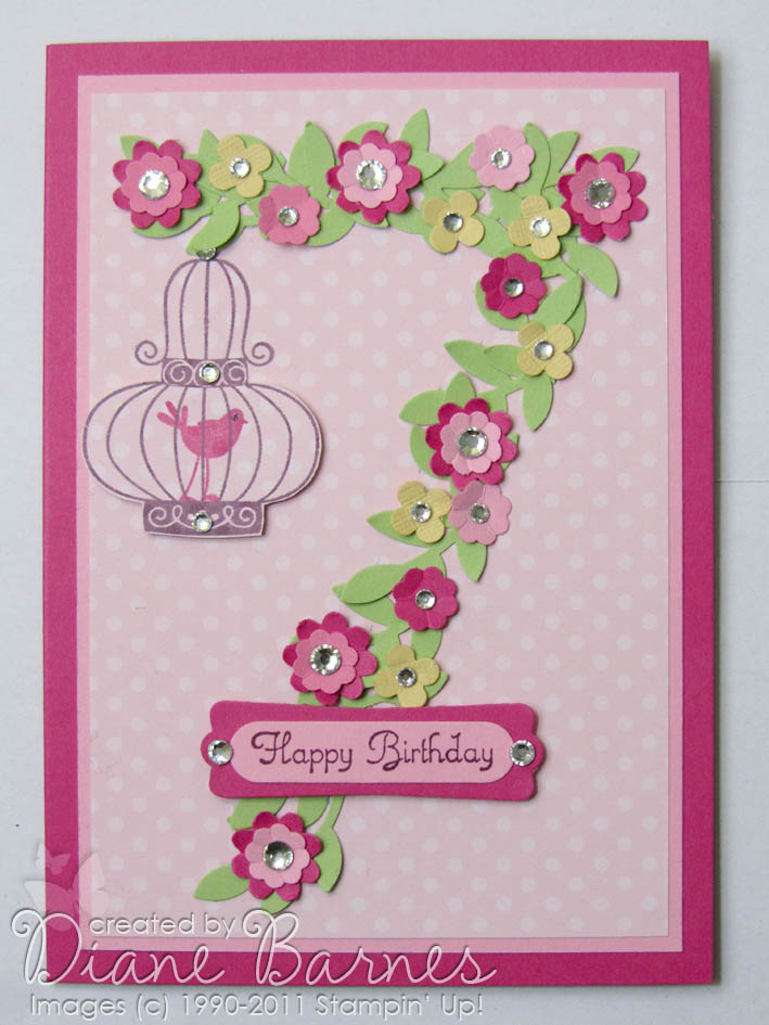 colour me happy: 7th birthday blossoms & bling