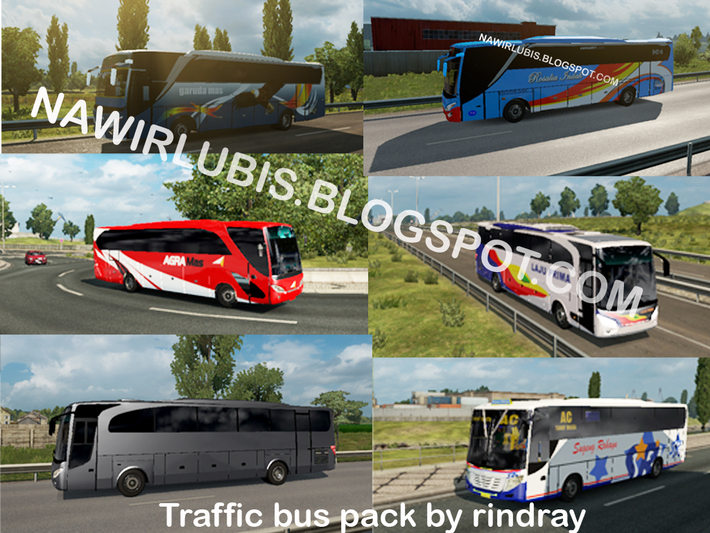 traffic bus by rindray free ets2 1.25 up - Euro truck simulator 2