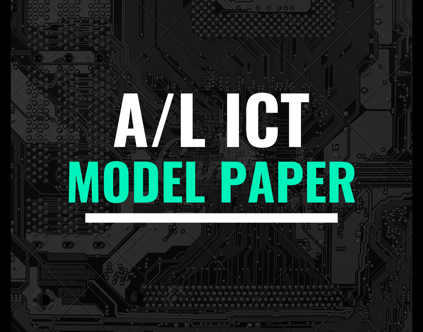AL ICT Model paper Tamil medium - ICT tutorials for everyone