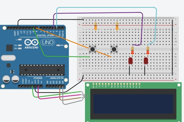 JonDent - Exploring Electronic Music: LCD Timer - i2c - Arduino