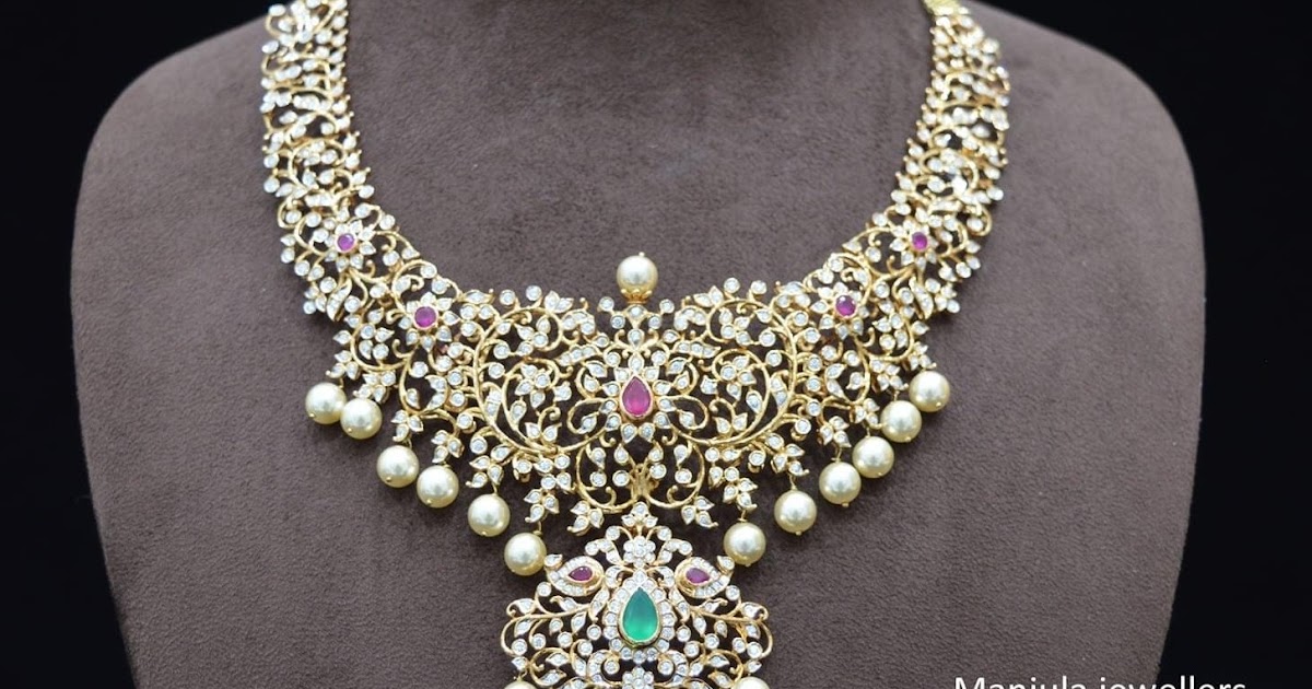 Closed Setting Diamond Set by Manjula Jewels - Jewellery Designs