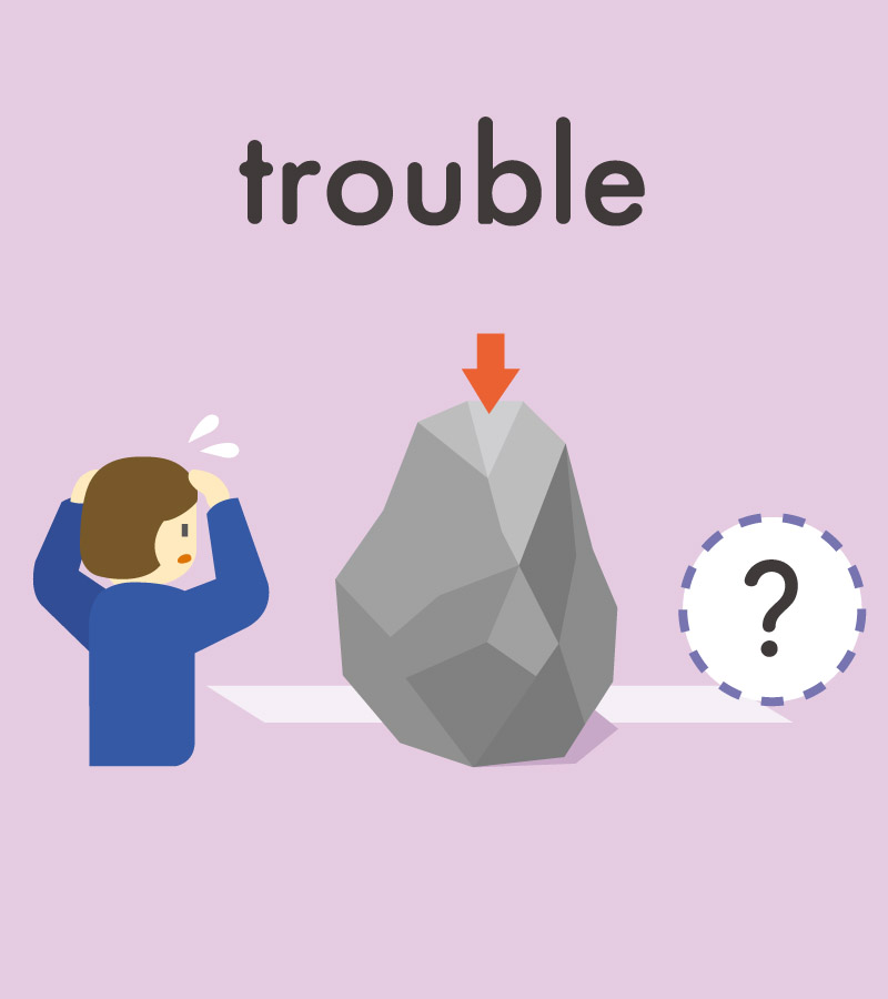 problem と trouble の違いとは？