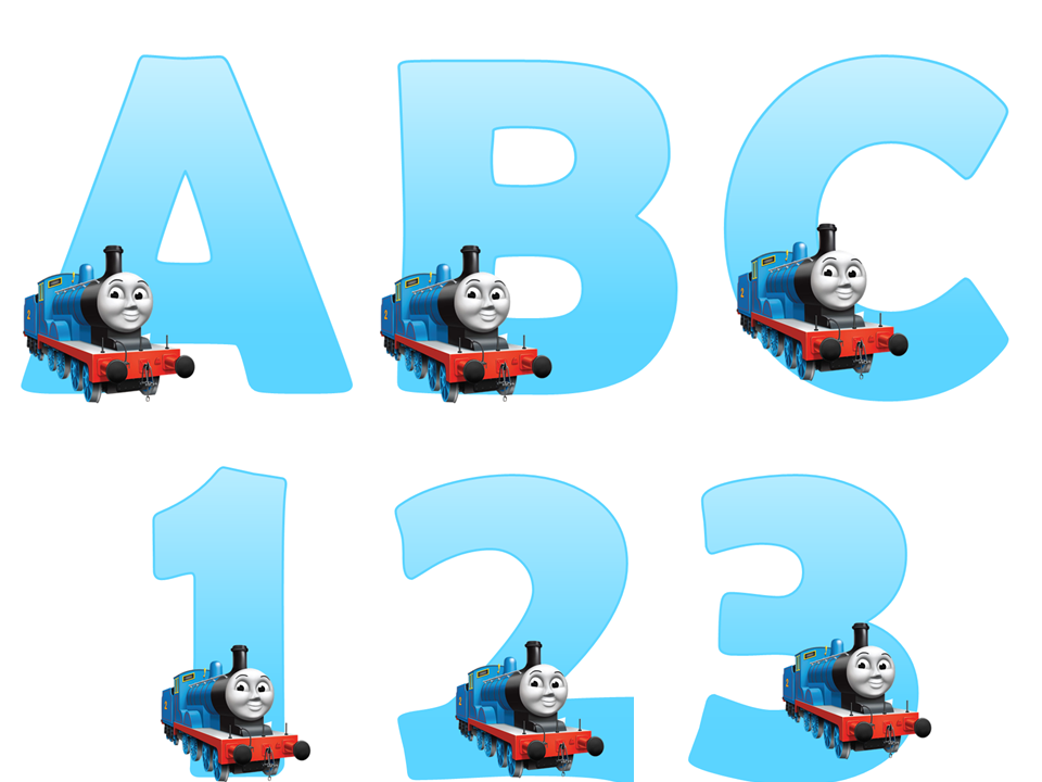 Kits imprimibles gratis : Abecedario tren Thomas