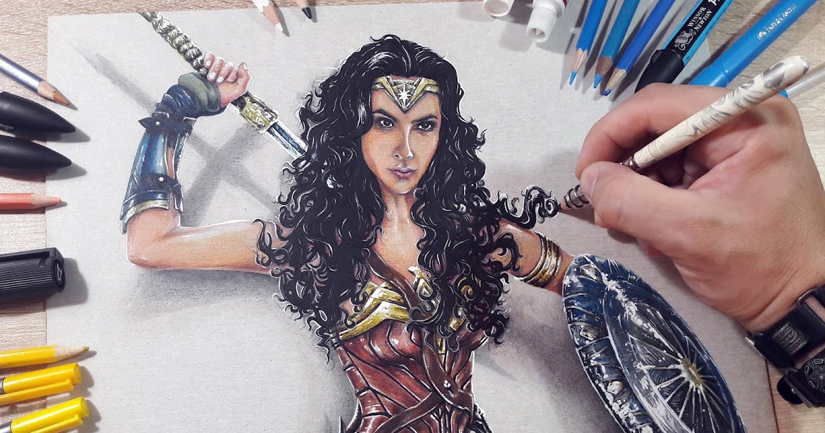 Drawing Wonder Woman - Characters | Art by Mihai Alin Ion