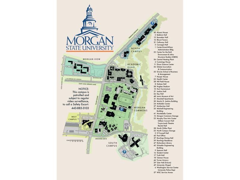 Mountain State University Campus Map - United States Map