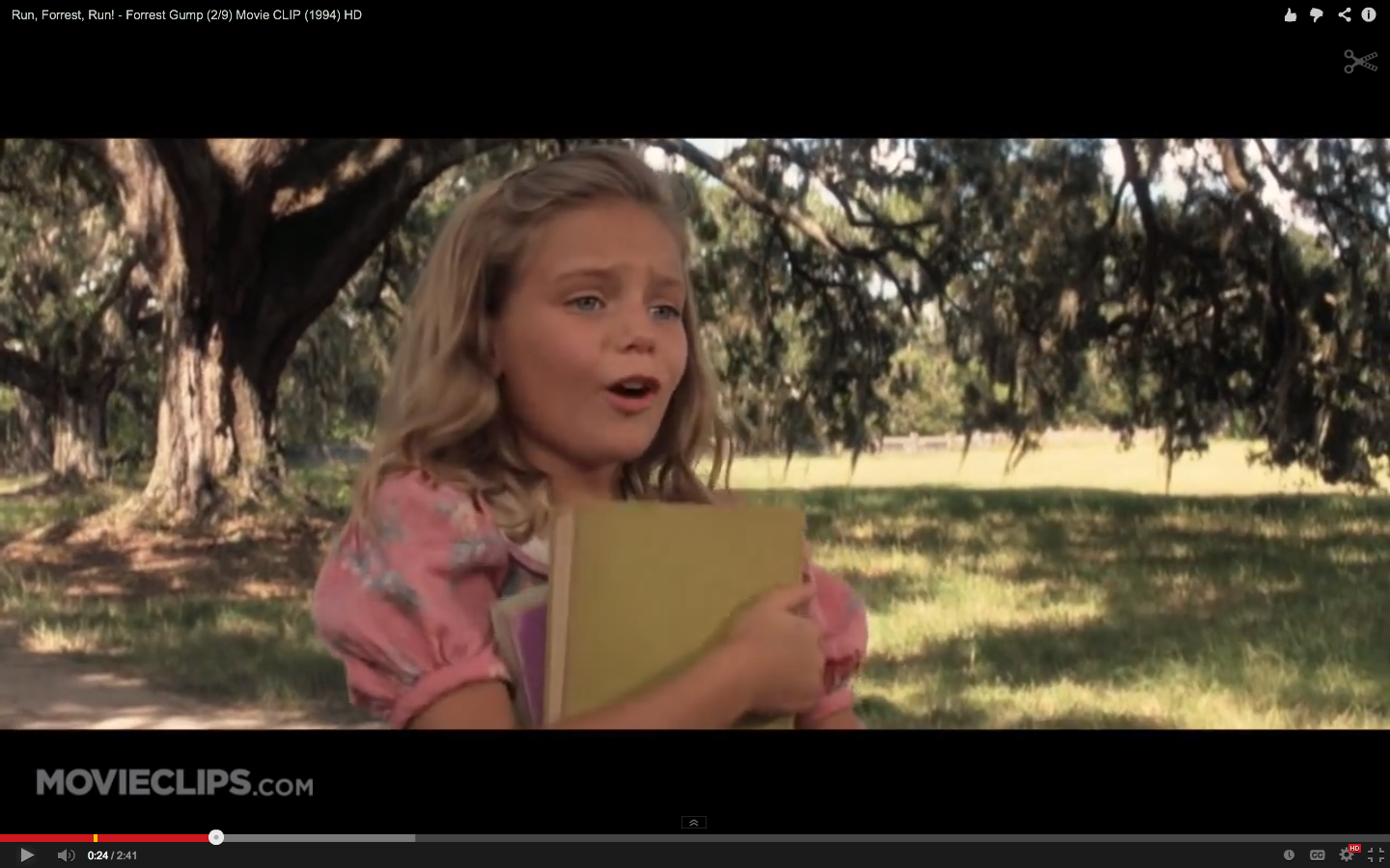 Maci Arms TCF 312: Midterm Blog Post: "Run Forrest Run!" Scene Analysis