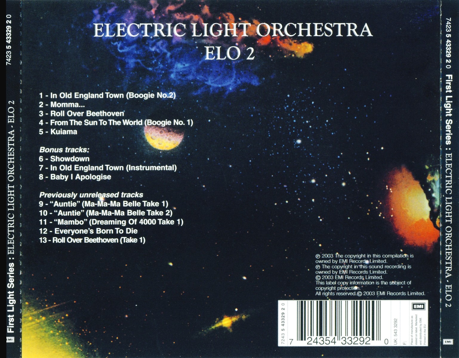 Classic Rock Covers Database: Electric Light Orchestra - ELO 2 (1973)