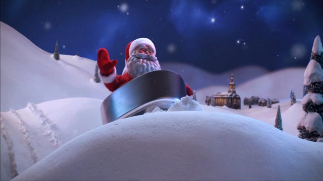 Animated Film Reviews: Norelco Santa Christmas Commercial