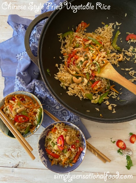 Chinese Style Fried Vegetable Rice | simply.food