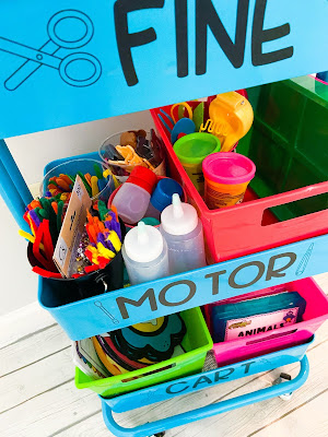 Fine Motor Activities Storage Cart