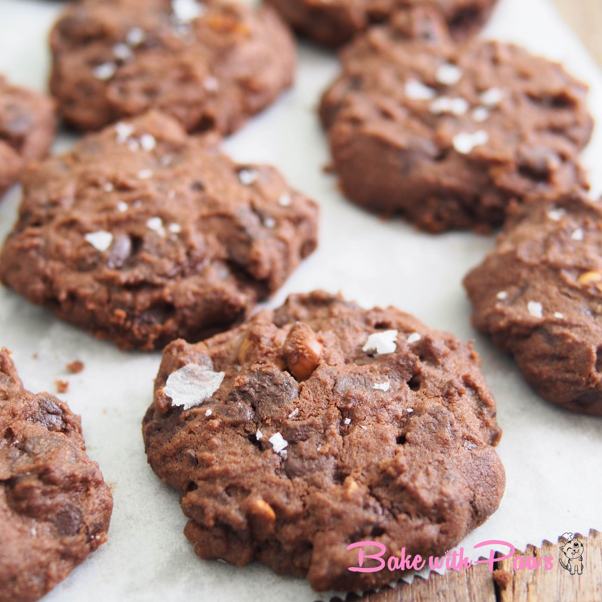 Double Chocolate Chips Cookies - BAKE WITH PAWS