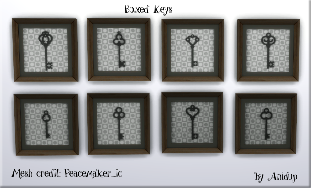 The Sims Powder Room: Boxed Keys