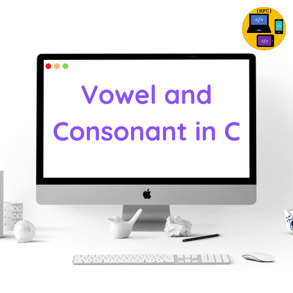 Vowel And Consonant Switch Case C Programming