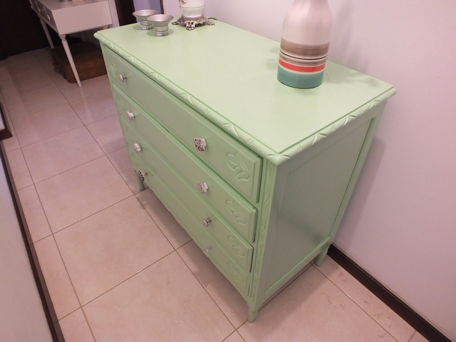 Atelier da Bi : Decoração: Cómoda Verde Água