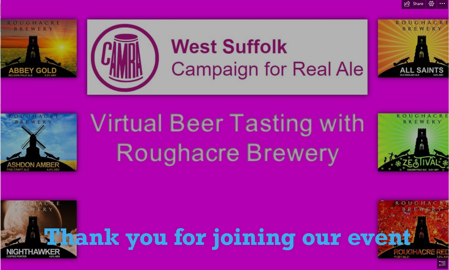 Reinterred: CAMRA West Suffolk Branch AGM... and Beer Tasting