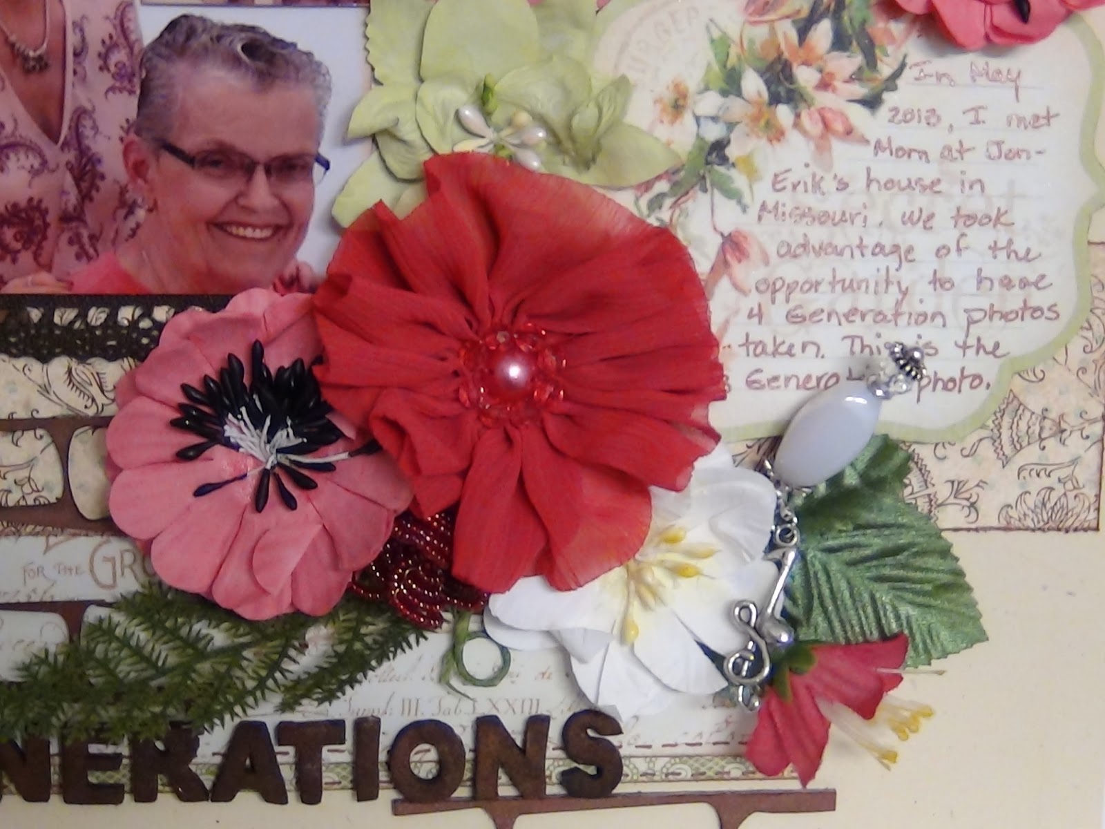 DKJones Fledgling Artist: Three Generations Scrapbook Layout using ...