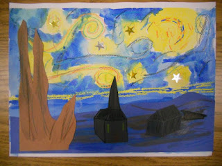 Create Art With Mrs. P!: Starry Night, Step-By-Step