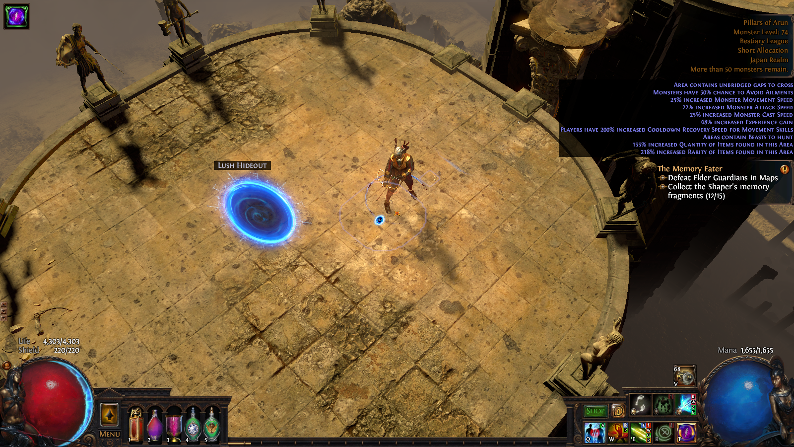 PoEおじ放浪記: Unique Mapチャレンジ