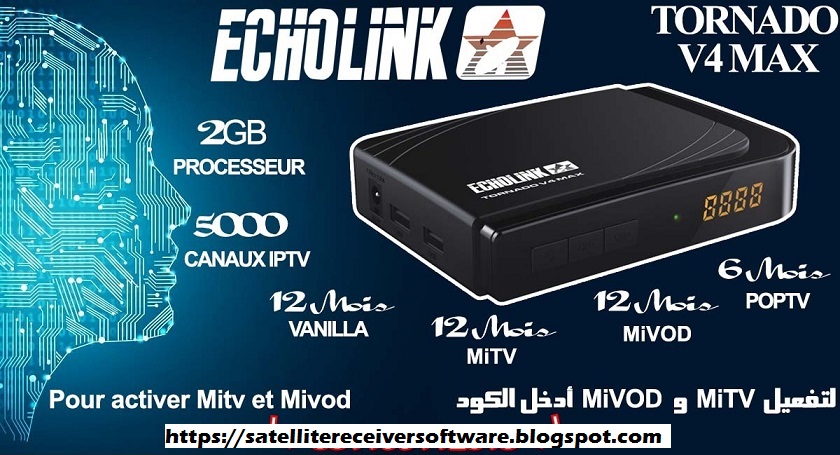 Echolink Tornado V4 Max Fiche Technique Dump Echolink Tornado V4 Max Firmware Echolink Tornado ...