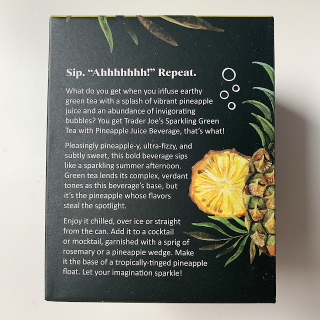 Trader Joe's Sparkling Green Tea with Pineapple Juice Beverage