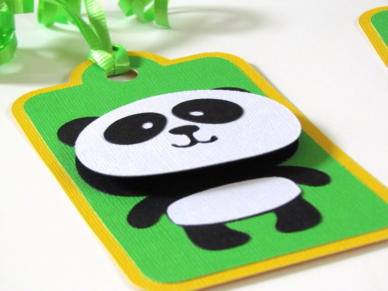 Sharon Langford Designs: Panda Tags...with Wobblers!