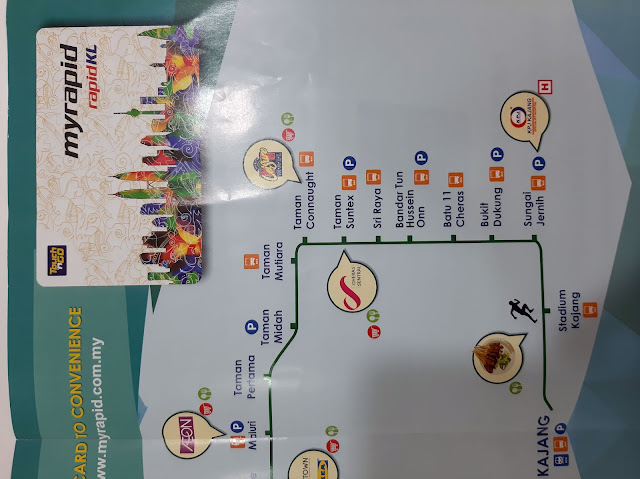 RapidKL Malaysia LRT MRT train route map