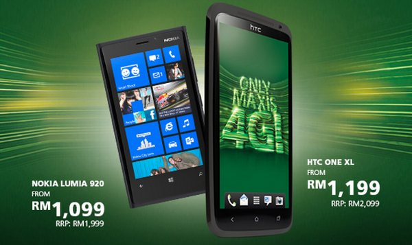 Maxis officially launched LTE smartphones