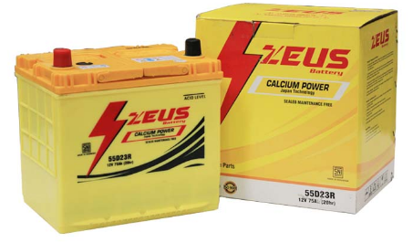 Aki Kering Calcium 55D23R MF Zeus Battery - Zeus Battery