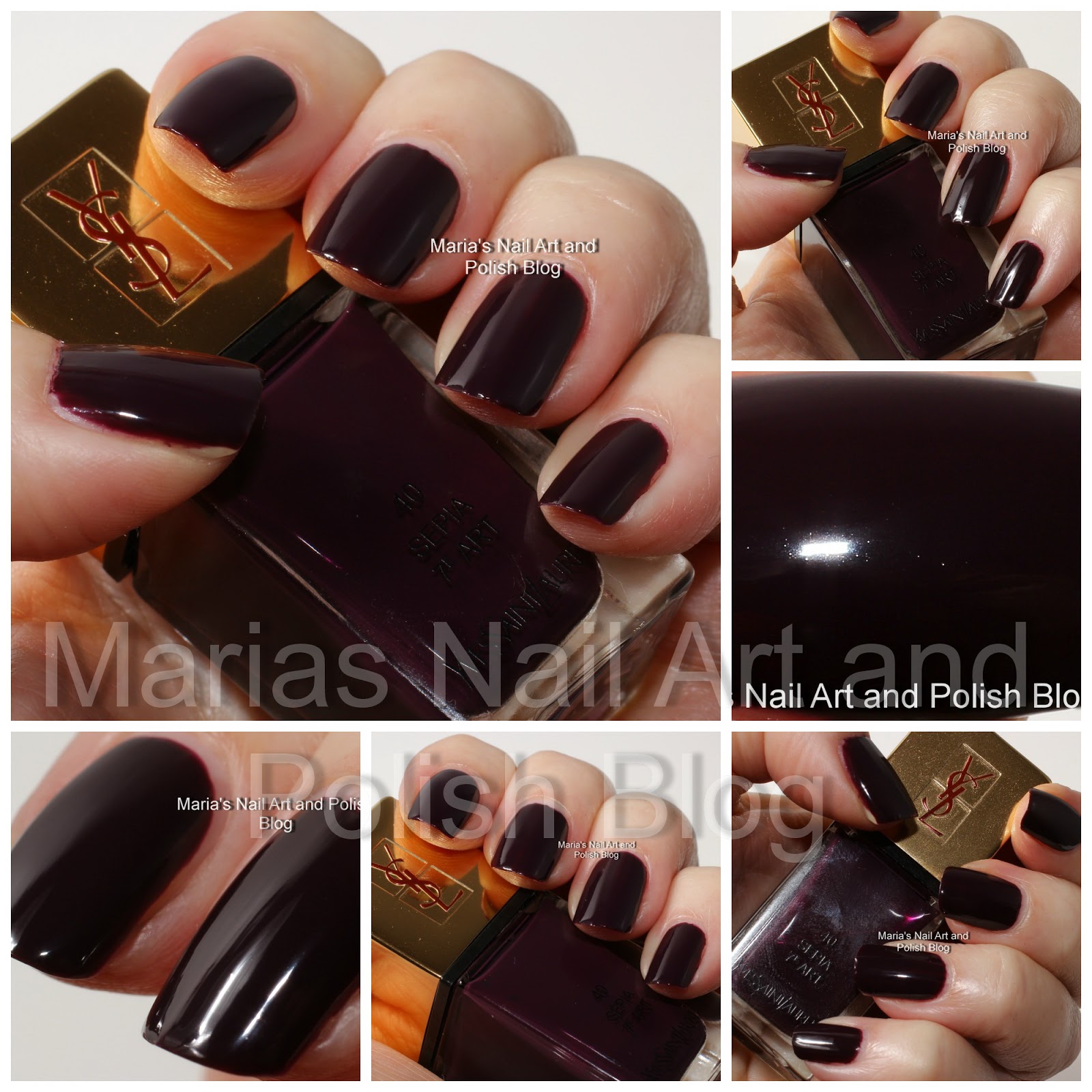 Marias Nail Art and Polish Blog: YSL Sepia swatches - Collaboration ...