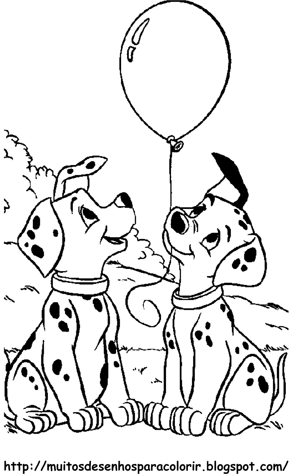 Desenhos dos 101 dalmatas | desenho para colorir | desenhos para pintar e imprimir