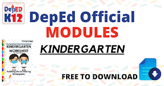 DepEd Official MODULES for KG - DepEd Click