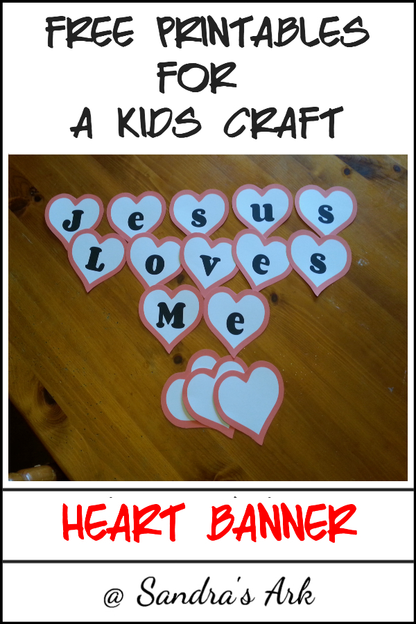 Sandra's Ark: Easy Kids Heart Banner - With FREE Printable